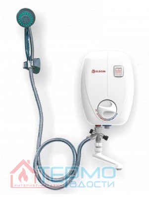 Проточный водонагреватель Eldom Betta 6,5 kW (душ+кран) 72486C - магазин Терморадости: купить в ...